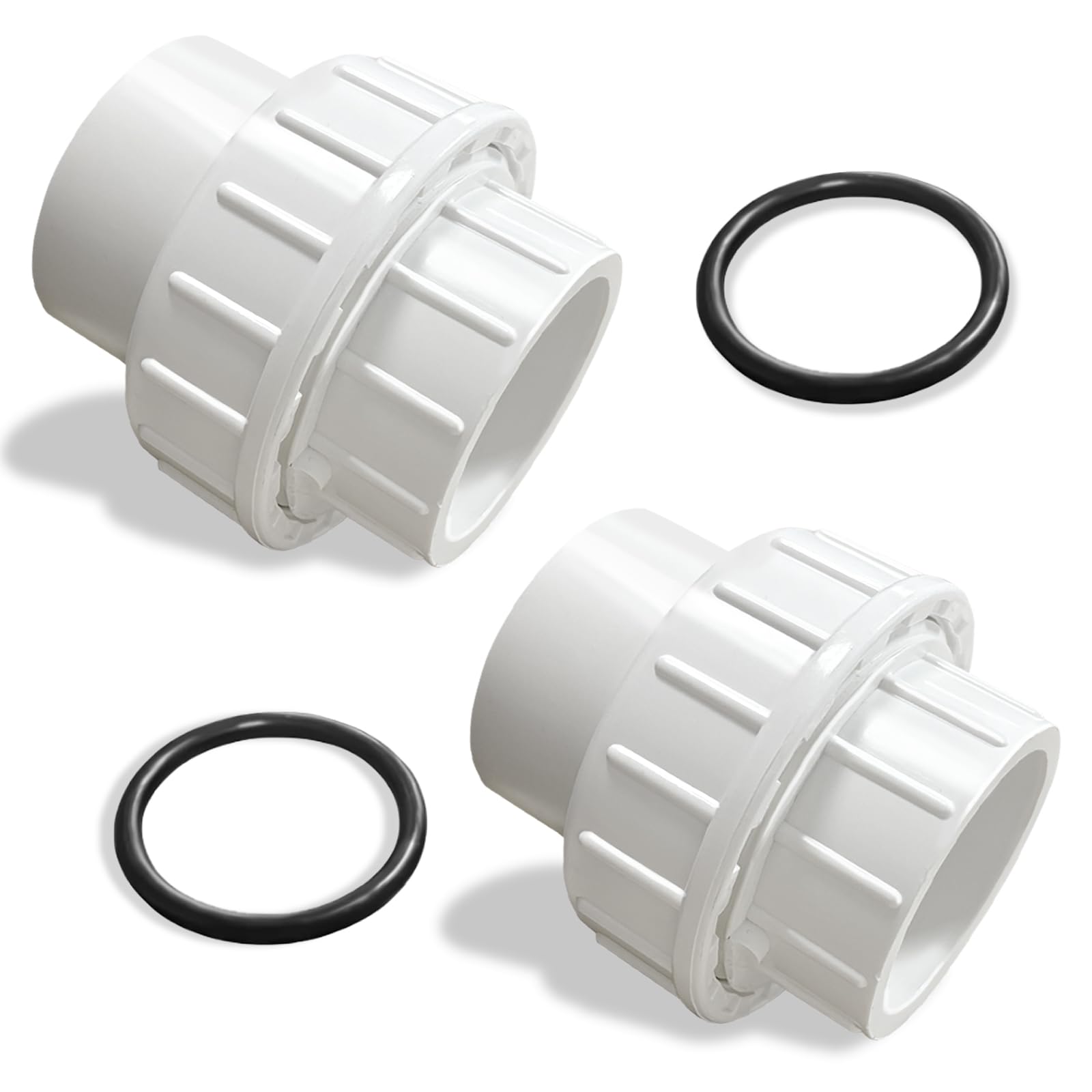 Amazon.com: 3/4 Inch PVC Union Coupling Pipe Fitting (Socket x Socket ...