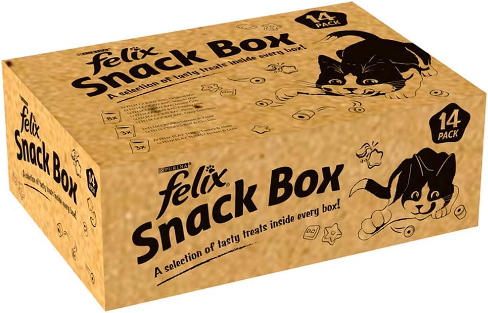 Felix Snack Box Cat Treat 765g (Pack of 14) : Amazon.co.uk: Pet Supplies
