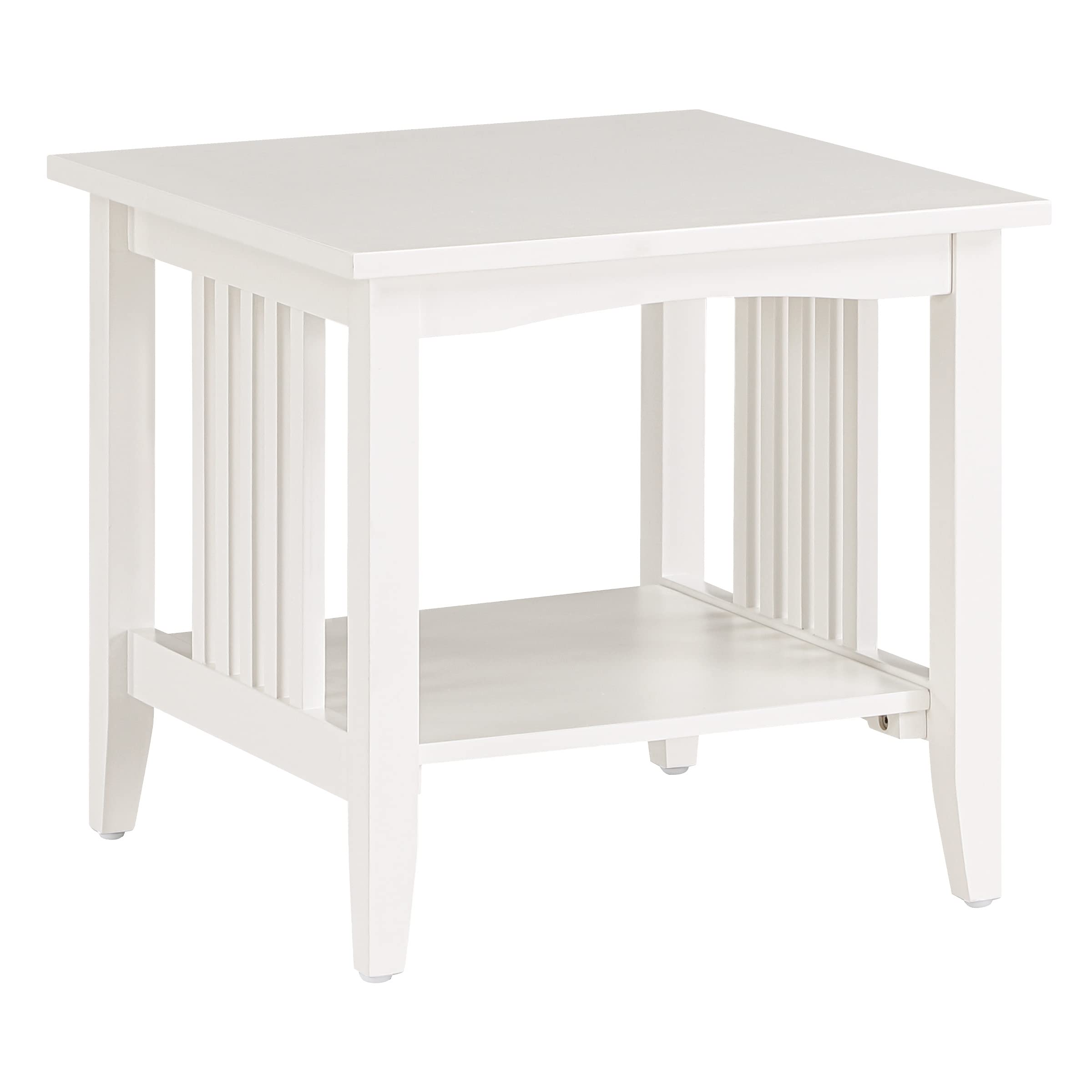 Amazon.com: OSP Home Furnishings Sierra End Table with Lower Storage ...