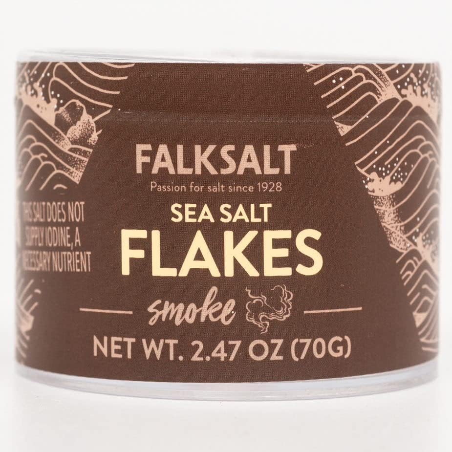 Amazon.com : FALKSALT | Smoke Sea Salt Flakes 2.47oz. | Gourmet ...