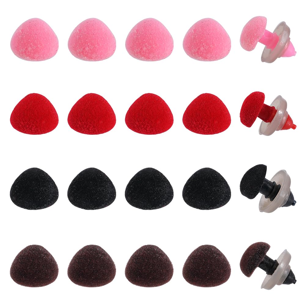 Amazon.com: GORGECRAFT 1 Box 40Pcs 4 Colors Plastic Safety Noses Animal ...
