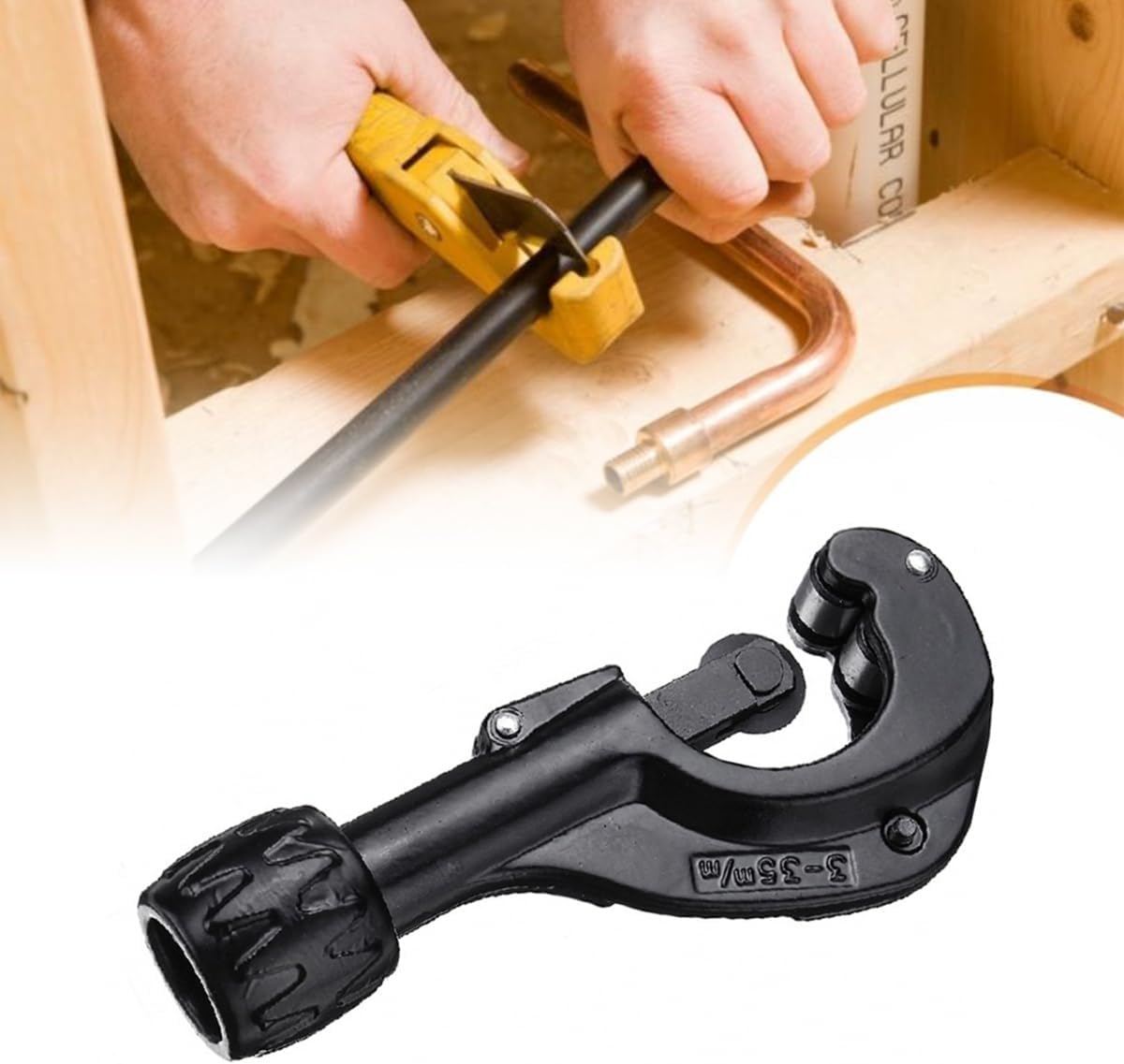 Omninmo Tubing Cutter Tubing and Pipe Cutter 1/8 to 1-3/8 Inch(3-35mm ...