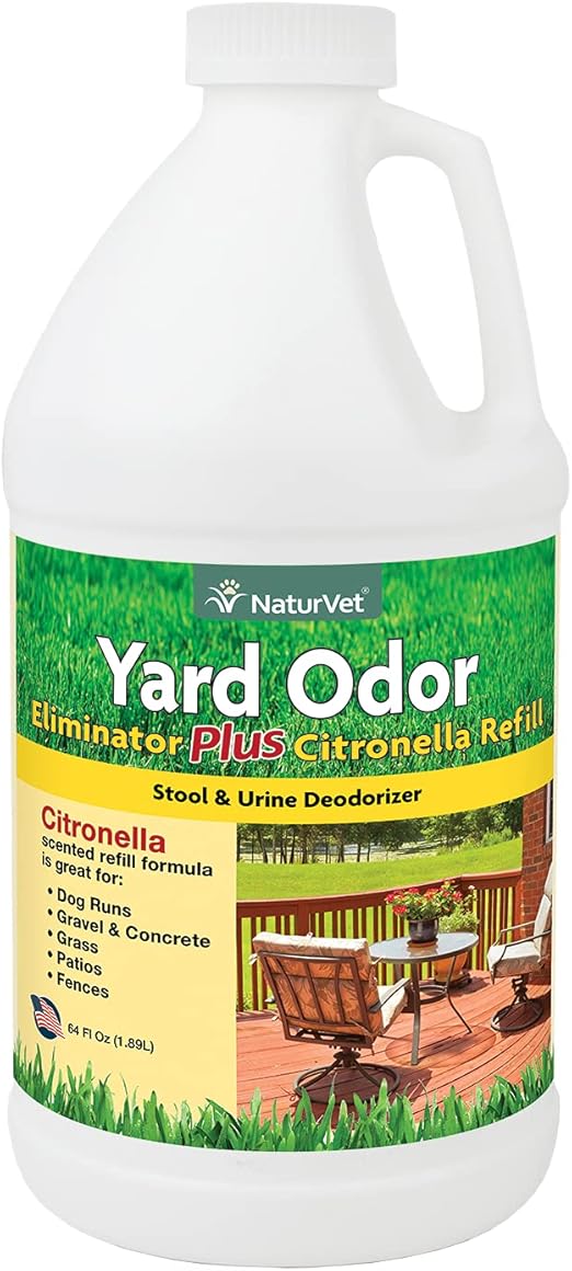 NaturVet Yard Odor Eliminator Plus Citronella Stool & Odor Deodorizer ...