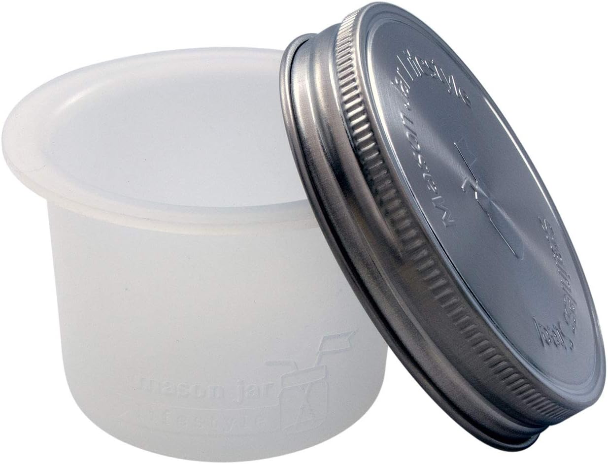 Amazon.com: Divider Cup by Mason Jar Lifestyle - For Salads, Dips, and ...