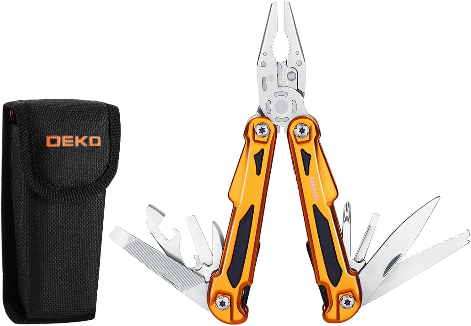 DEKOPRO Multitool, 14-in-1 Stainless Multi-Tool for DIY,Outdoor,Camping ...