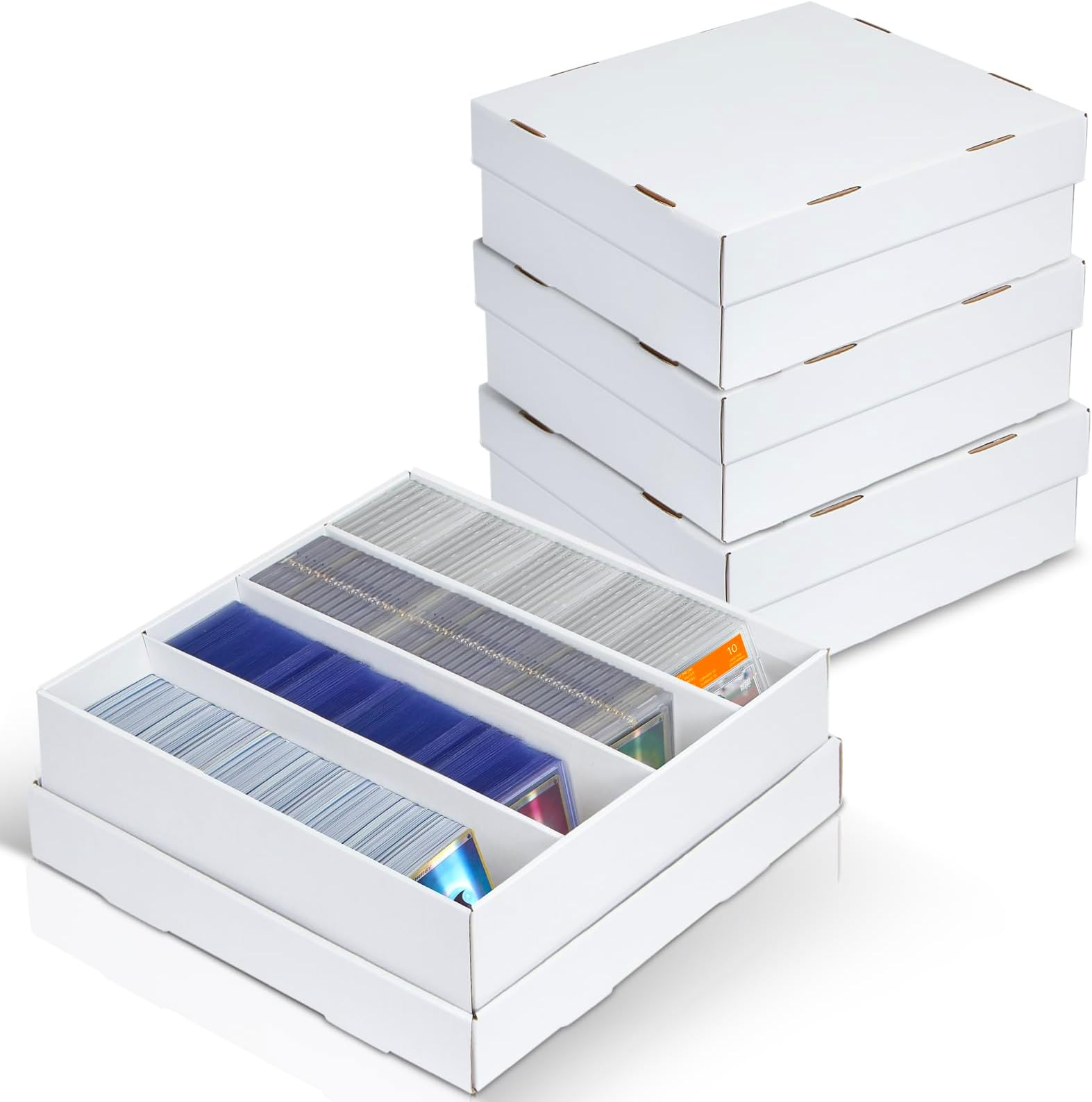 Amazon.com: (4) SUPER Shoe 3-Row Storage Box (3000 Ct.) - Corrugated ...