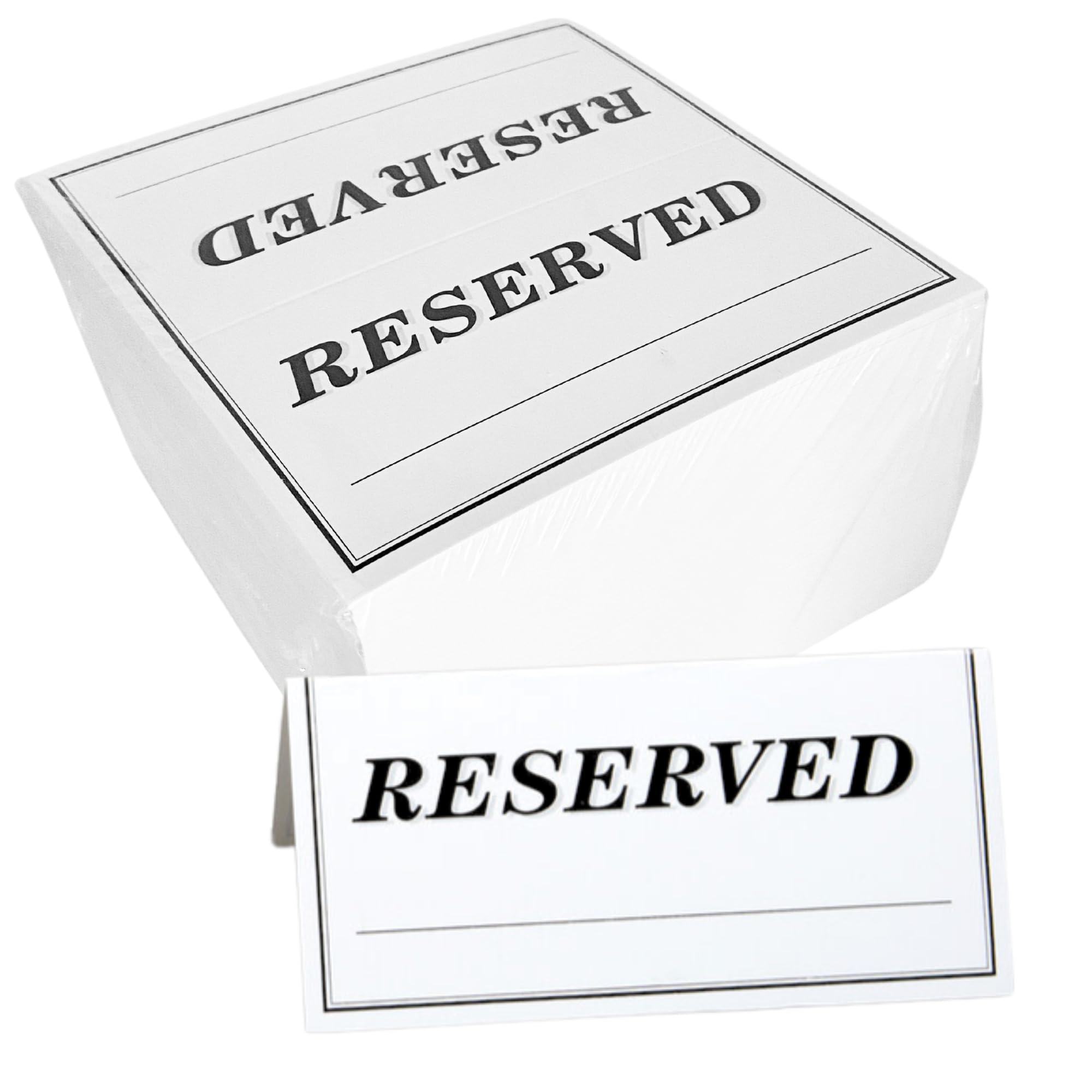 Dominican Republic Reserved Table Sign With Stand 300 Pcs Paper Table ...