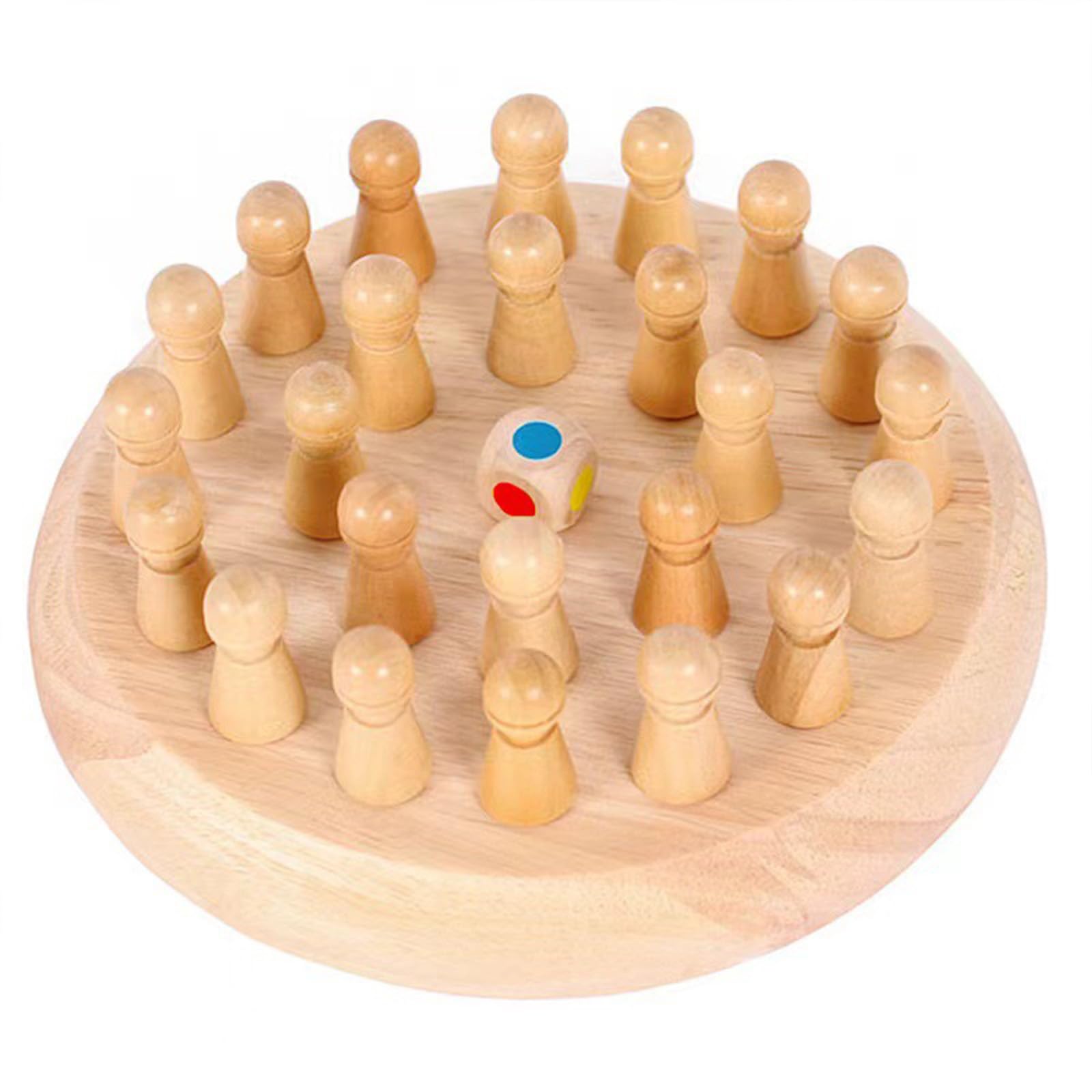 Cawtiuly Classic Wooden Memory Chess Game, Wooden Memory Match Stick ...