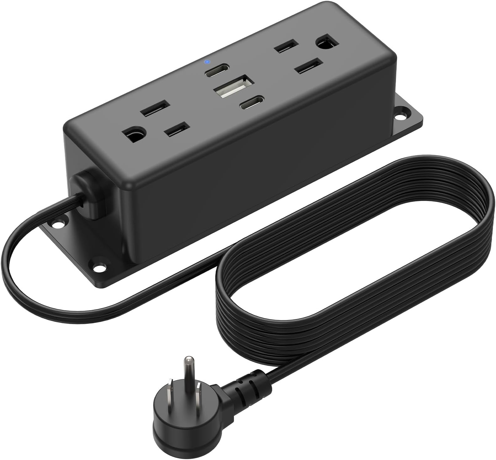 Amazon.com: CCCEI Wall Mount Power Strip with USB Ports, Under Desk ...