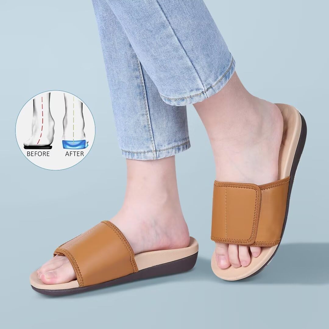 Snapklik.com : Good Orthotic Leather Sandals For Womens, Great Arch ...