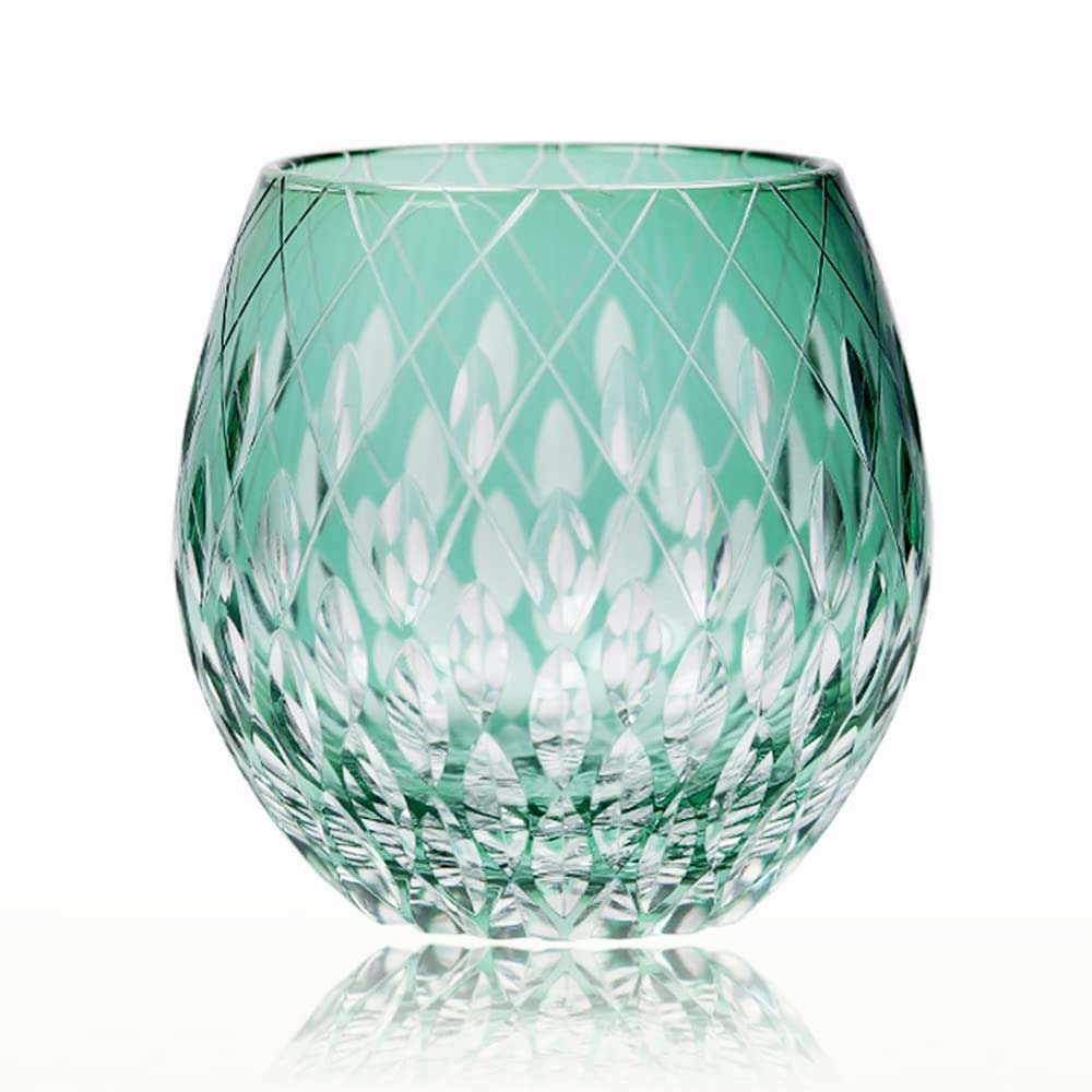 Amazon.com | JINZHI Japanese Style EDO Kiriko Whiskey Glasses 11OZ ...