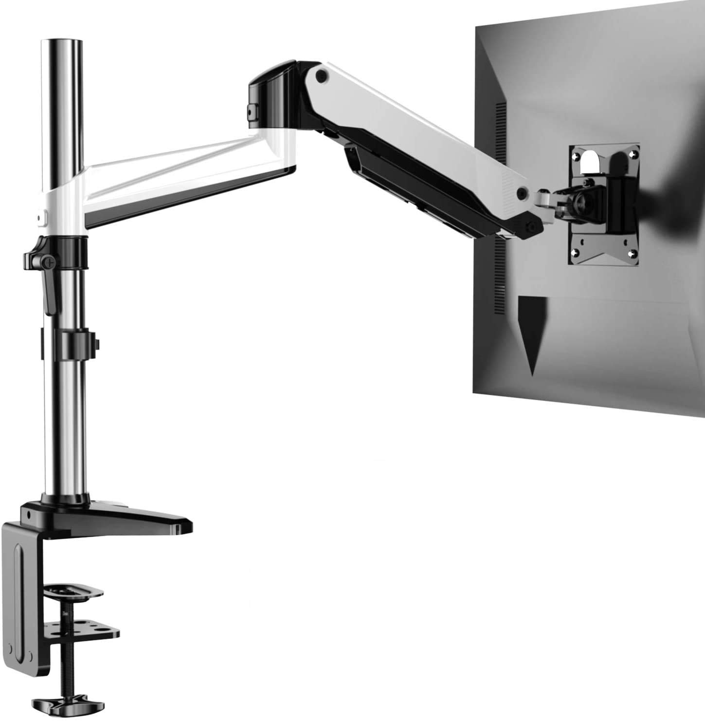 Buy HUANUO Monitor Stand Premium Spring Single Arm Monitor Desk Fits