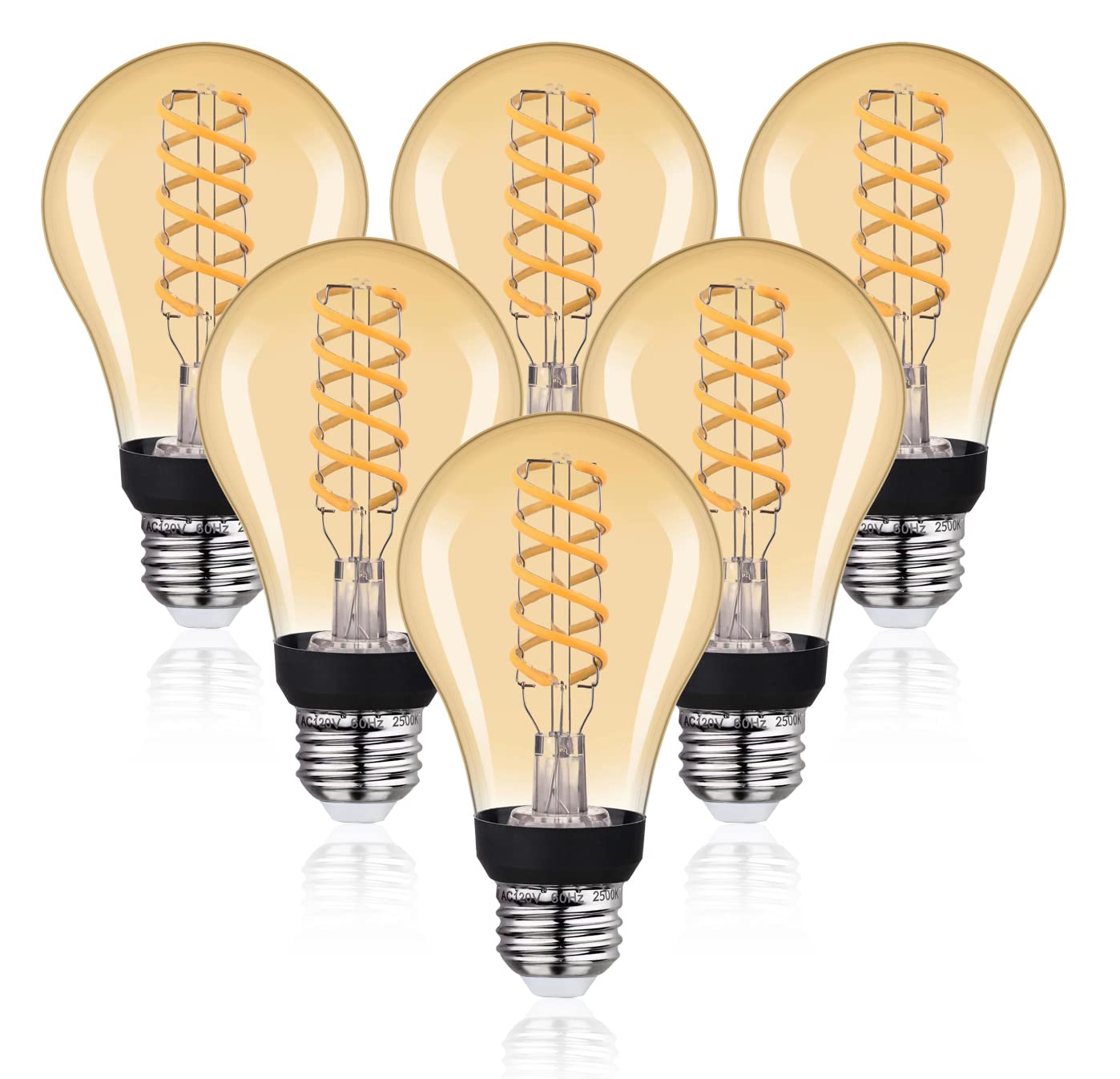 Snapklik.com : Austin Coast A21 Vintage LED Edison Bulb,6W Warm White ...