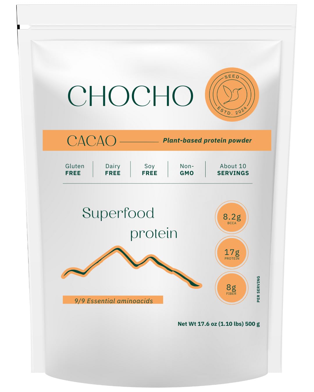 Snapklik.com : SEED CHOCHO Cacao Plant-Based Protein Powder