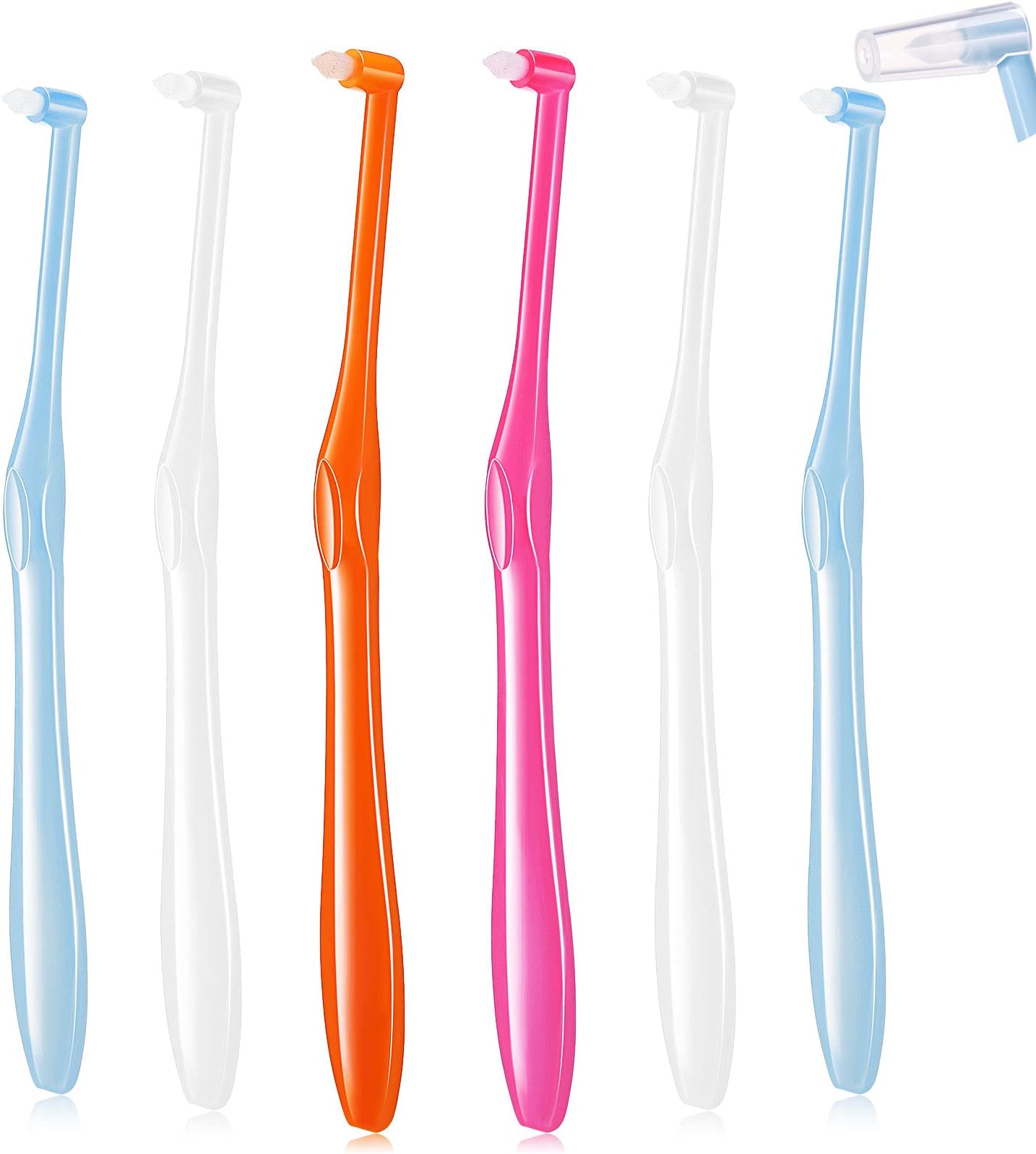 Amazon.com : Patelai 6 Pieces End Tuft Toothbrush Soft Interdental ...