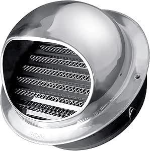 2"-12",304 Stainless Steel Round Exhaust Grille Ventilation Outlet,with ...
