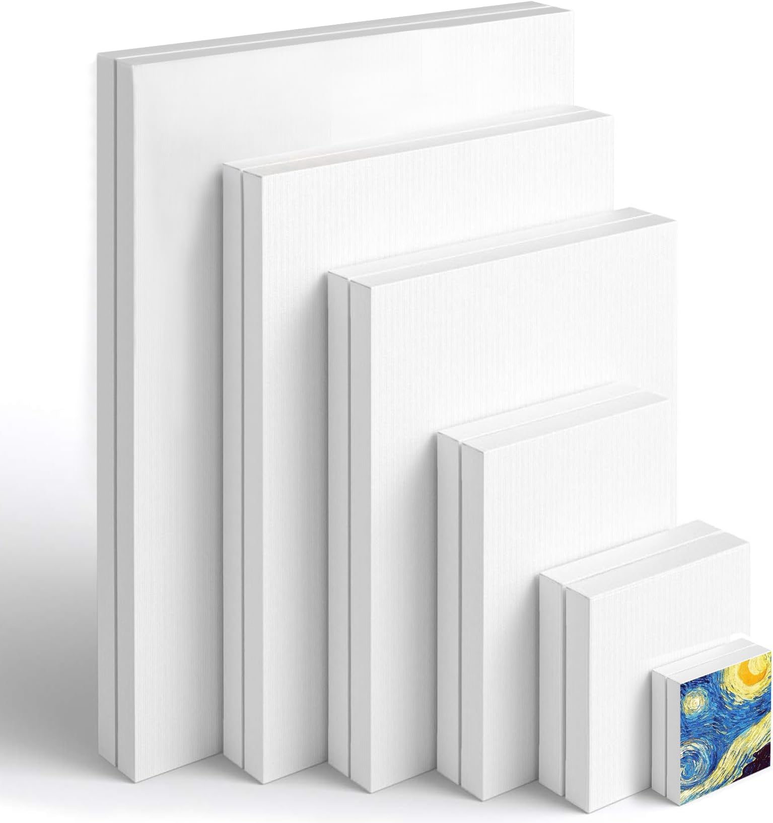 Juego de 12 Paneles de Lienzo, Lienzo para Pintar Cuadros 6 Tamaños en ...