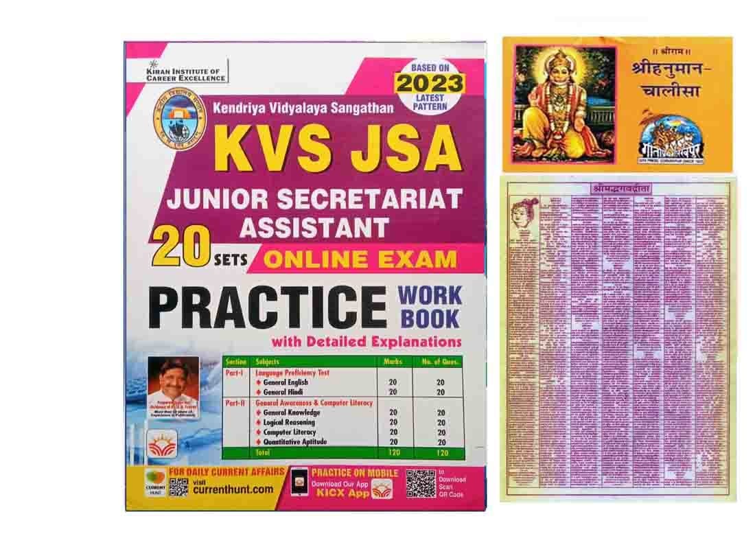 Kiran Kvs Jsa Junior Secretariat Assistant Practice Work Book 20 ...
