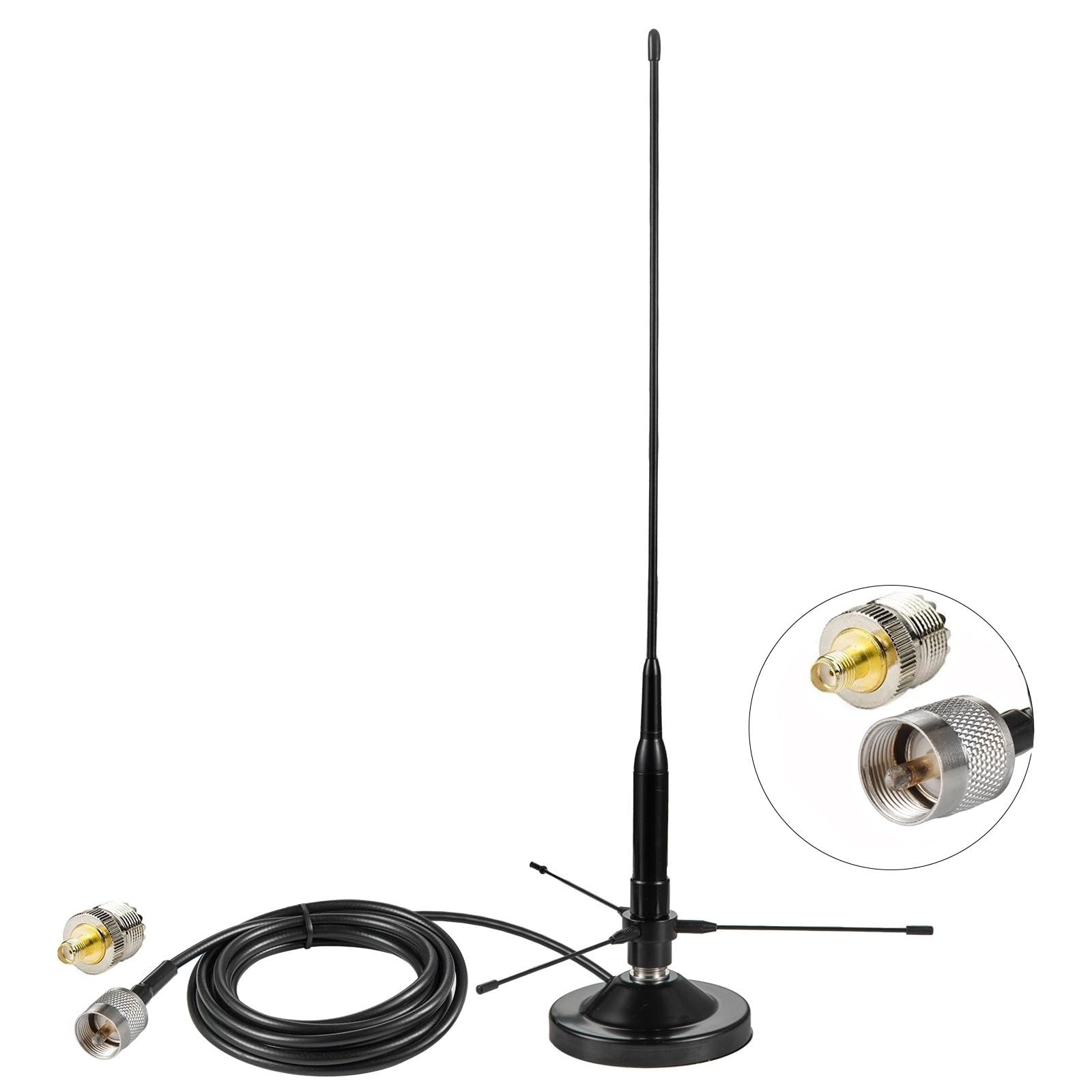 Amazon.com: Vehicle Car Mobile Ham Radio GMRS Soft Whip Antenna with ...