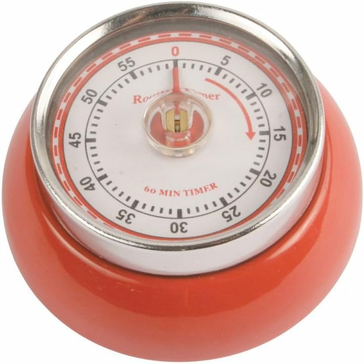 Amazon.com: Kikkerland Kitchen Retro Magnetic Timer, Red: Home & Kitchen