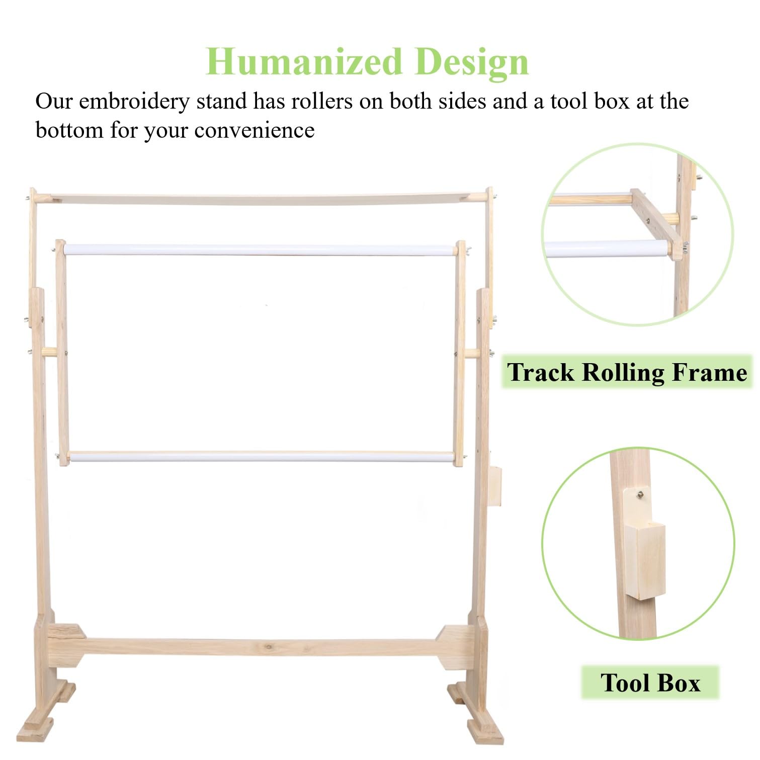 Needlepoint Stand Cross Stitch Lap Stand Adjustable Wooden Embroidery ...
