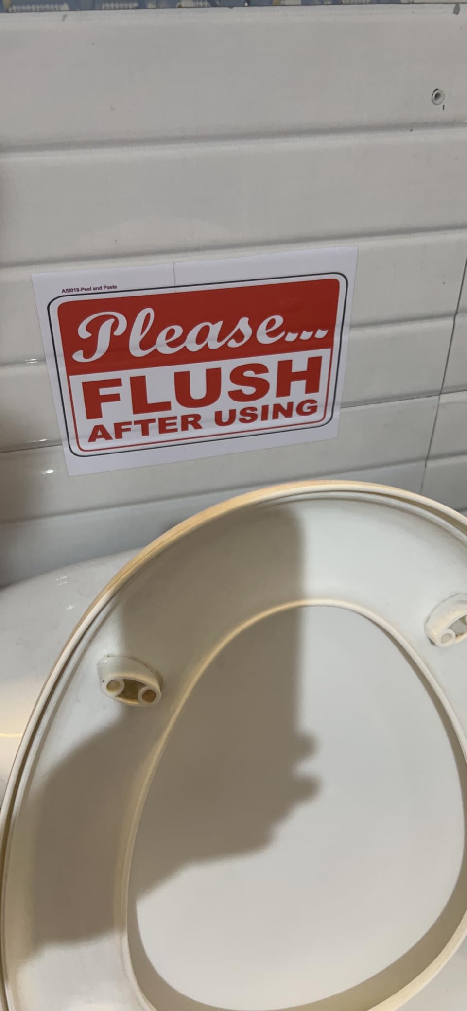 Asmi Collections Self Adhesive Flush Toilet Restroom Sign Stickers ...