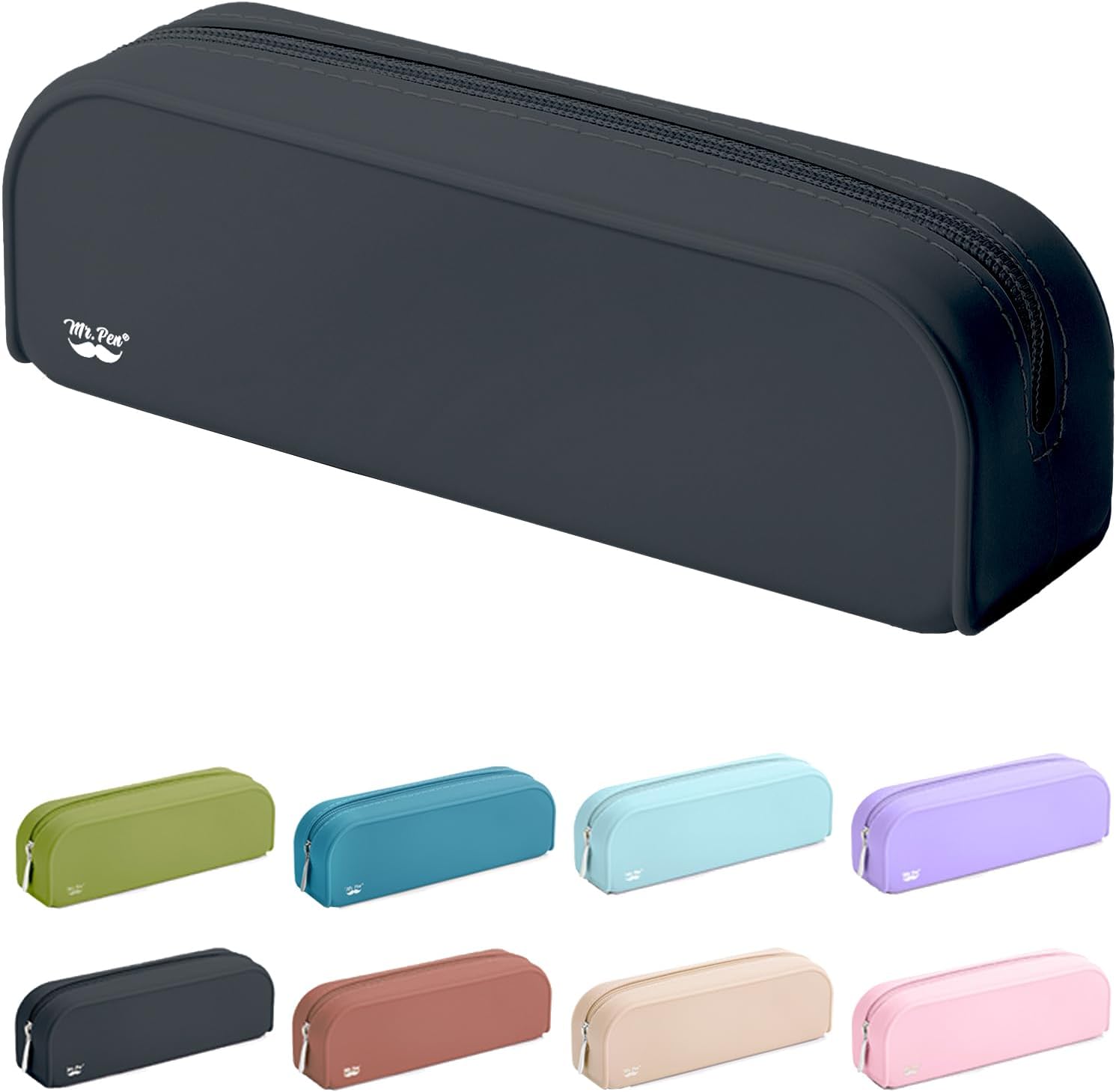 Amazon.com: Mr. Pen- Silicone Pencil Case, Light Pink Pencil Pouch ...