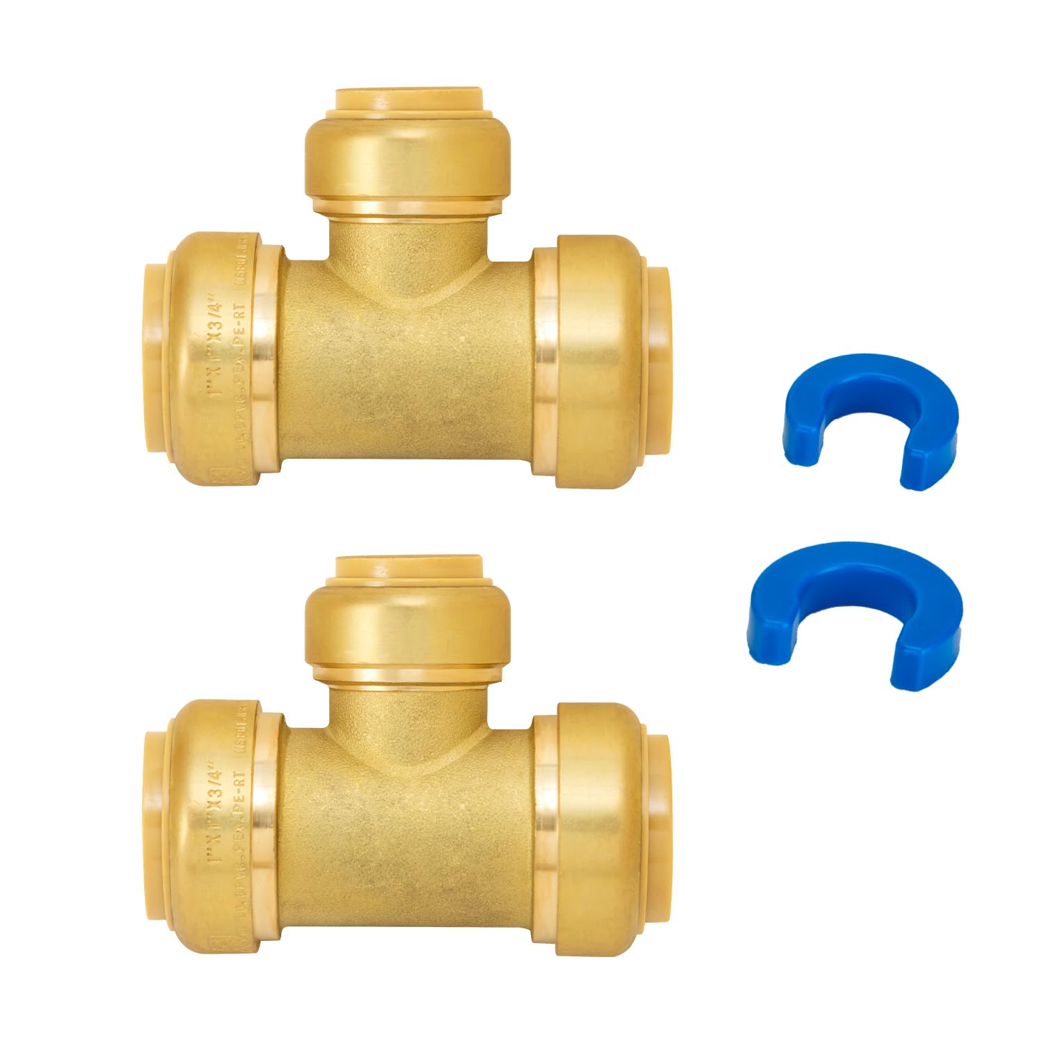 Amazon.com: SUNGATOR 1 Inch x 1 Inch x 3/4 Inch Reducing Tee, Pushfit ...