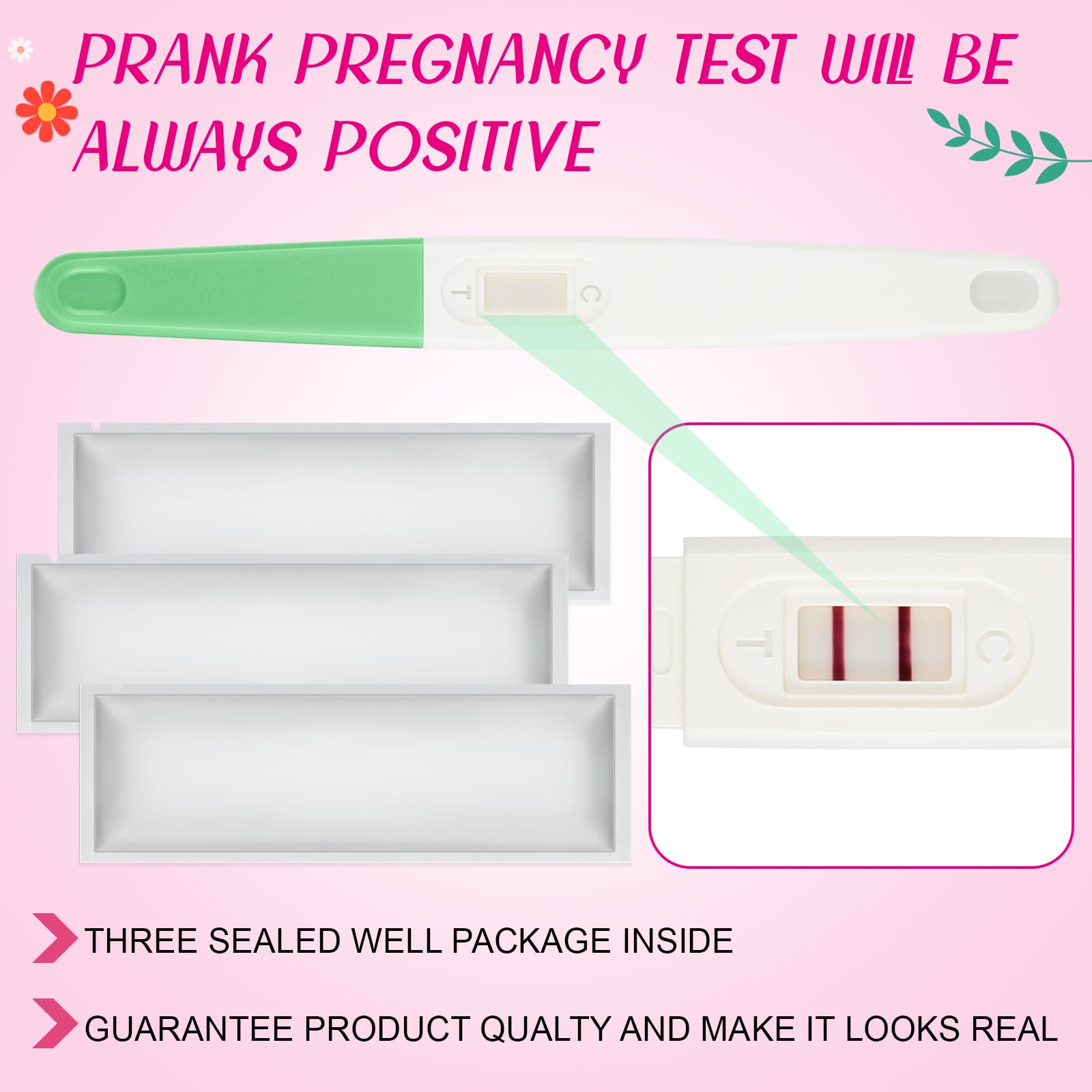 Snapklik.com : Skylety 3 Pack Fake Pregnancy Test Prank Kit - Realistic ...