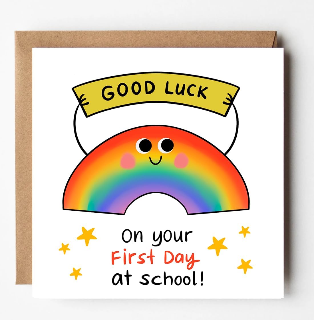 Good Luck On Your First Day At School Card, Back to School, New class ...