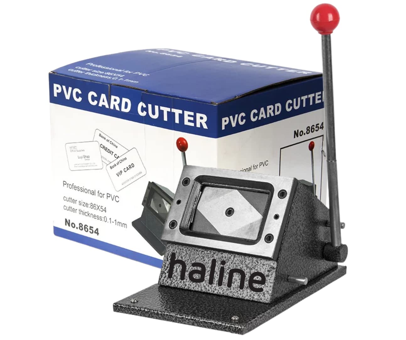 Buy Haline Heavy Duty PVC ID Card Die Cutter Full Metal Body Round ...