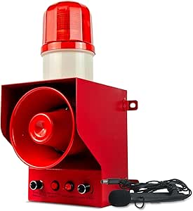 Amazon.com: Y DIANS S Recordable Alarm Siren 30W 130dB Loud Horn Adjust ...