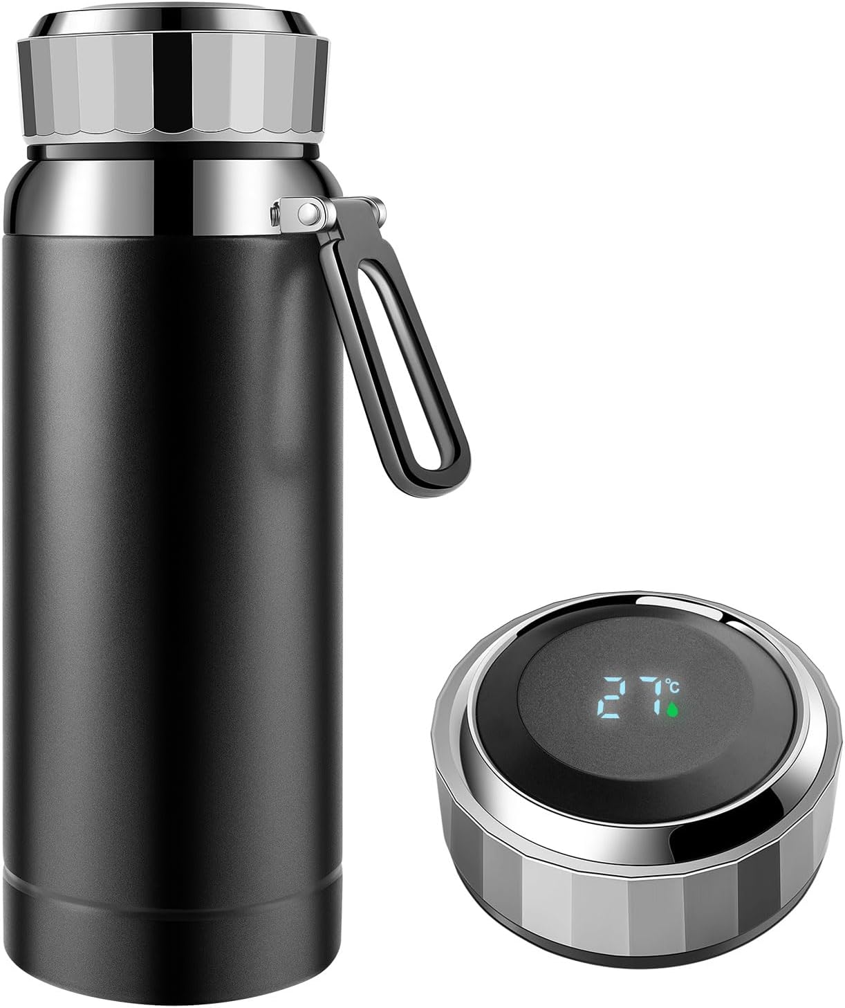 Isolierte Vakuum Thermoskanne Thermosflasche Trinkflasche mit LED ...