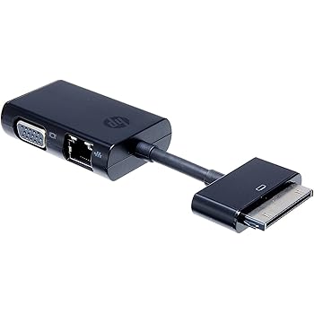 Amazon.com: HP Dock Connector to Ethernet and VGA Adapter: Home Audio ...