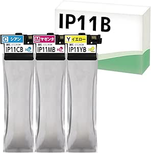 Amazon.co.jp: エプソン用 IP11B互換インクパック 【 増量版 】 CMY3色セット 顔料インク 【 IP11CB シアン / IP11MB マゼンタ / IP11YB ...