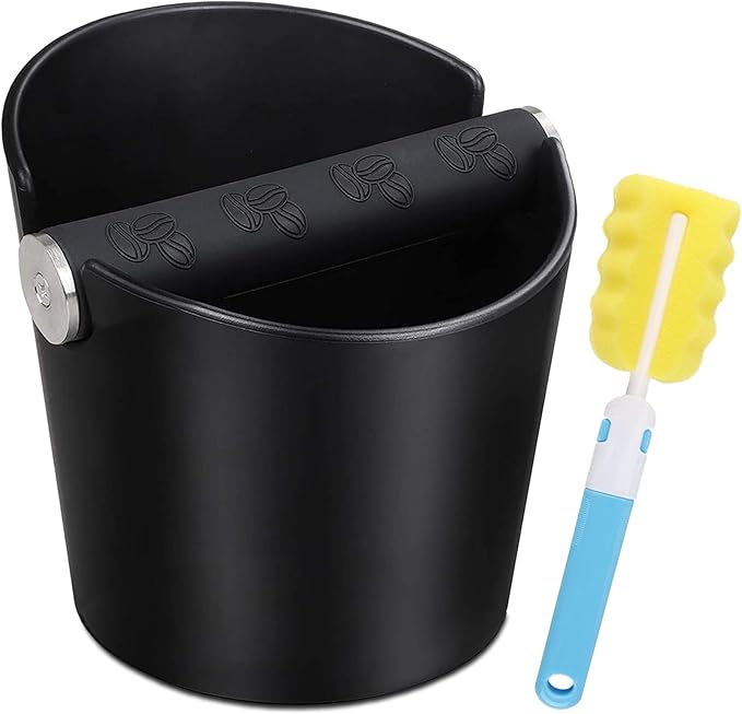 Coffee Knock Box, Espresso Coffee Bin for Coffee Grounds,5 inch Rubber ...