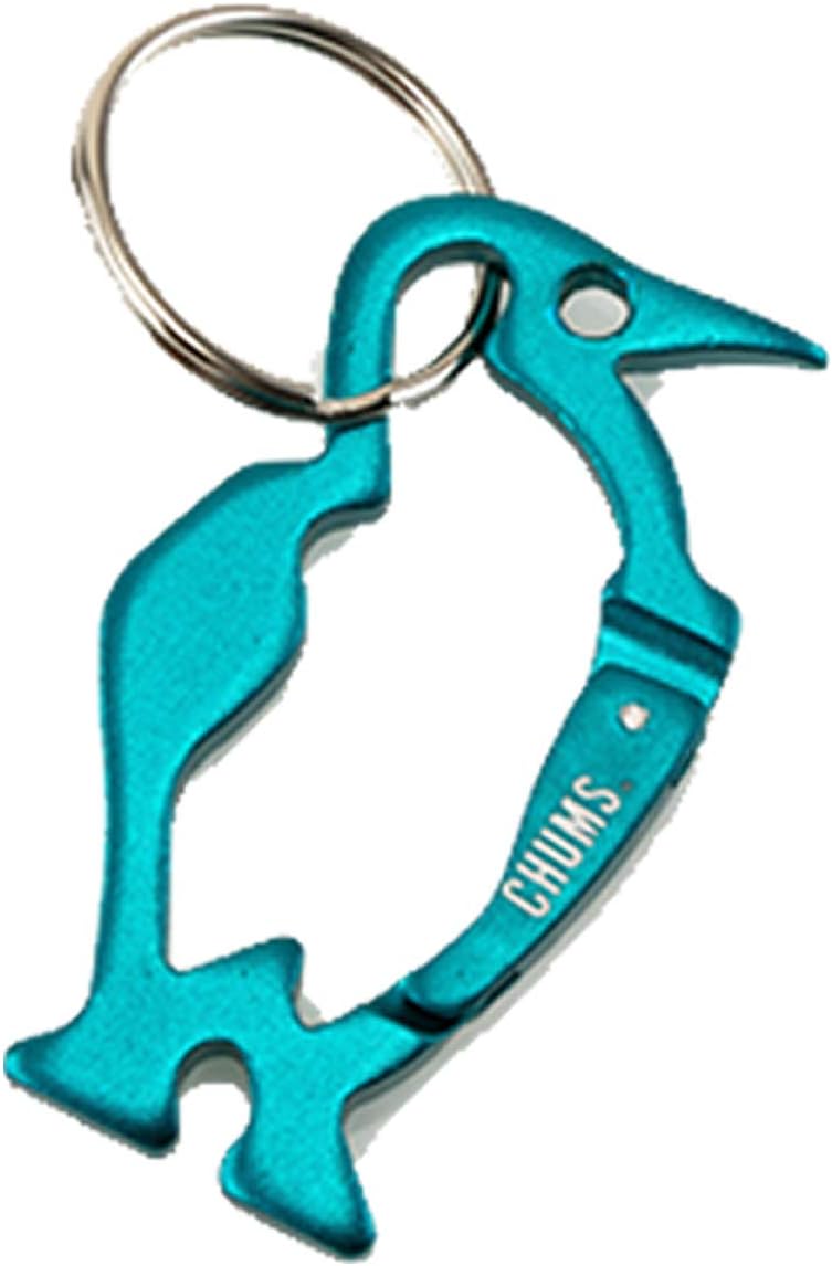 Amazon.co.jp: CHUMS CH62-1192-T001-00 Booby Carabiner Teal : Sports & Outdoors
