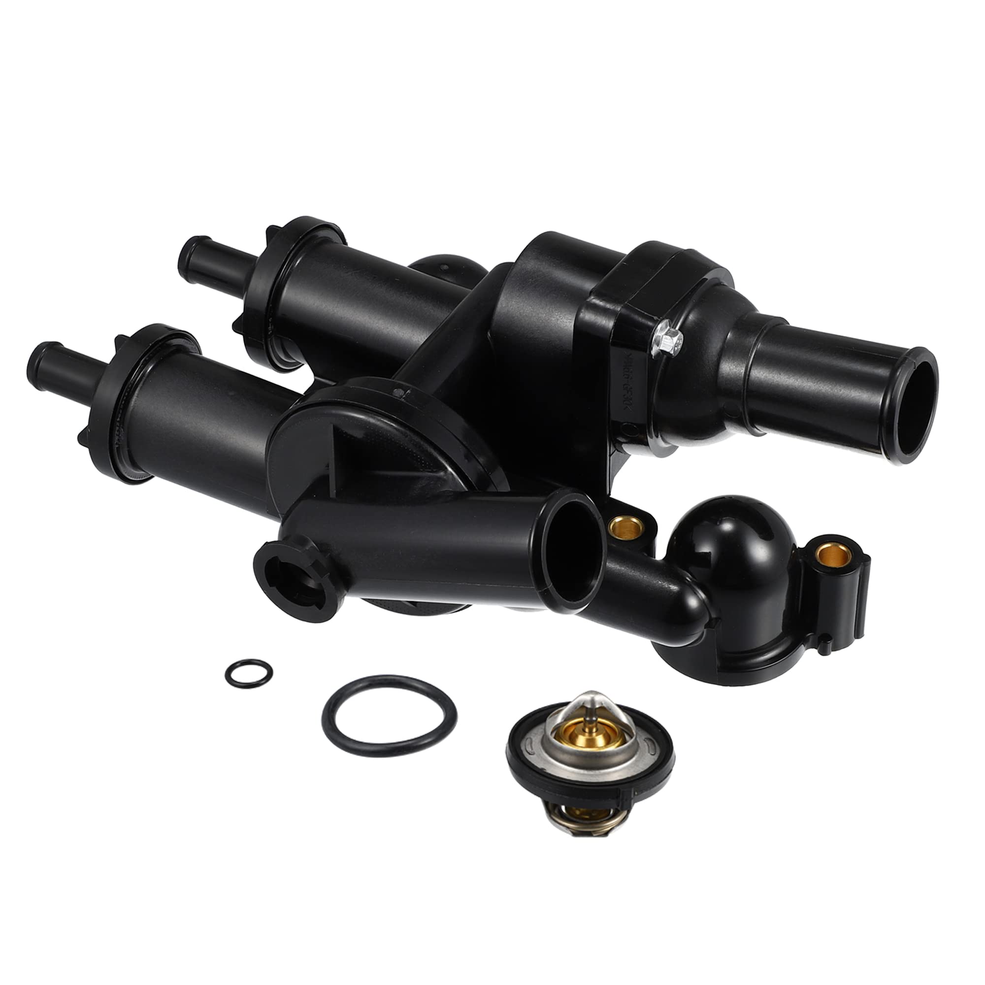 Amazon.com: X AUTOHAUX 68003582AB Engine Coolant Thermostat Housing ...