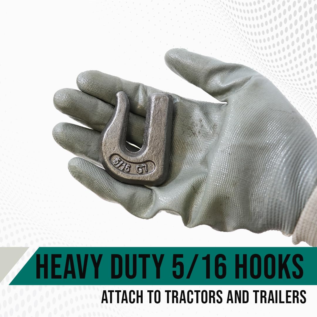 Snapklik.com : Boxer Weld On 5/16 Grab Chain Hook G70 Forged Heavy Duty ...