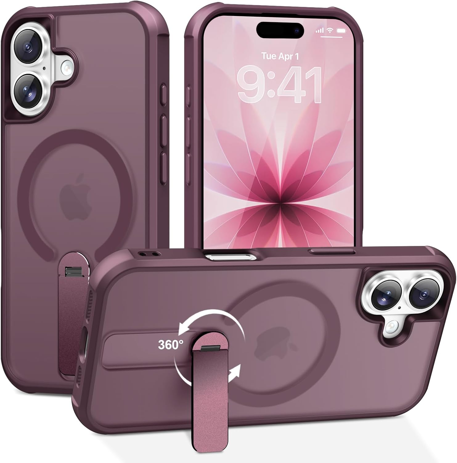 Amazon.com: Nzenguer Magnetic for iPhone 17 Case with Stand ...