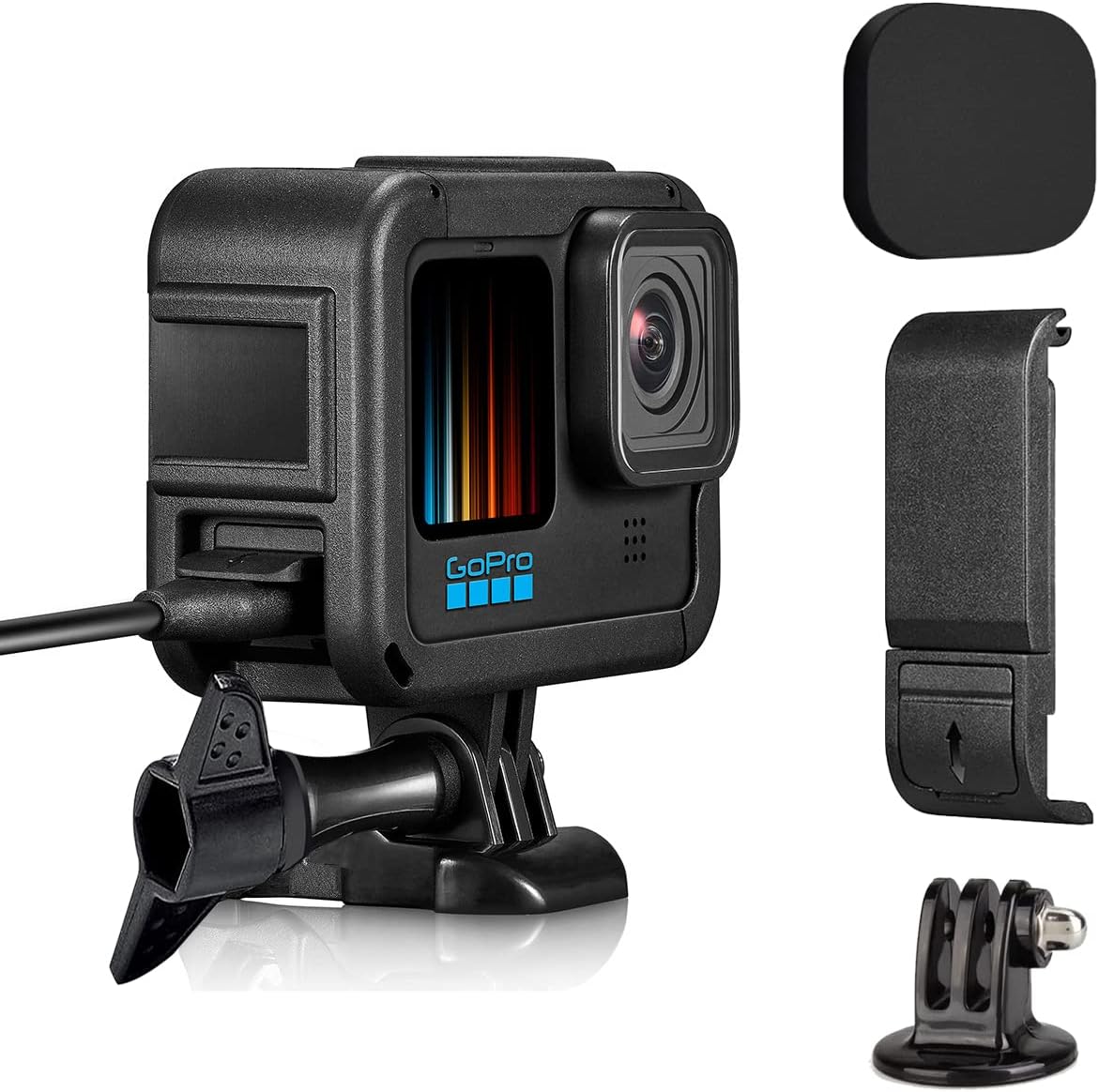 Amazon.com : Side Open Skeleton Housing Case for GoPro Hero 5/6/7 Black ...