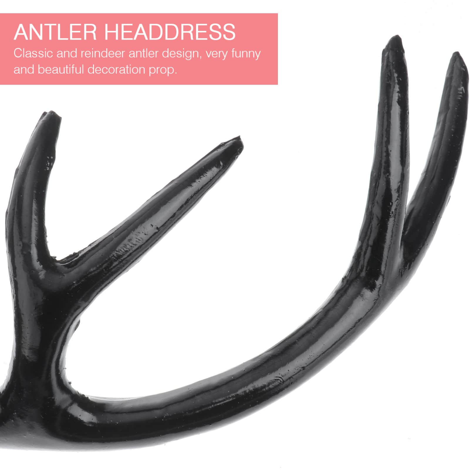 Beaupretty Antler Head Band Deer Horn Ear Hairbands Elk Hair Crown for ...