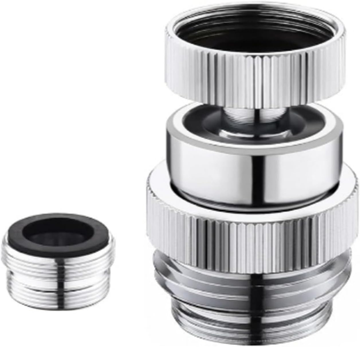 Rotating Tap Adapter, Garden Hose Connector with 3/4 Thread for ...