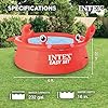 Amazon.com: INTEX 26100EH Happy Crab Easy Set Inflatable Pool: 6ft x ...
