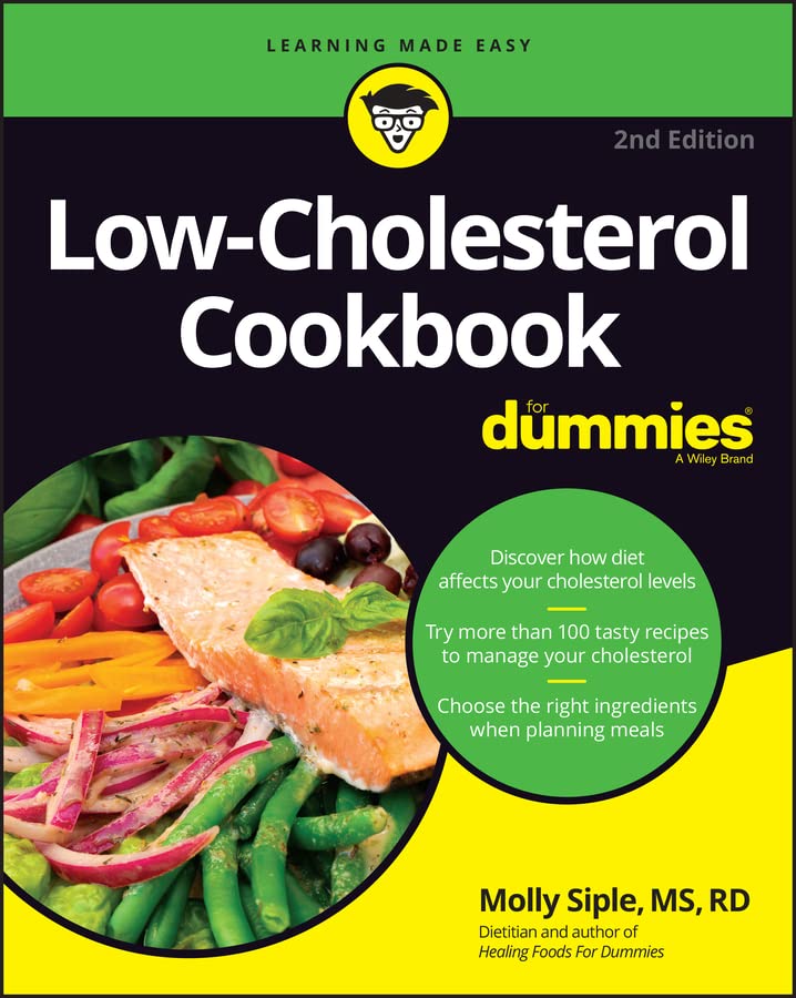 Amazon.com: Low-Cholesterol Cookbook For Dummies eBook : Siple, Molly ...