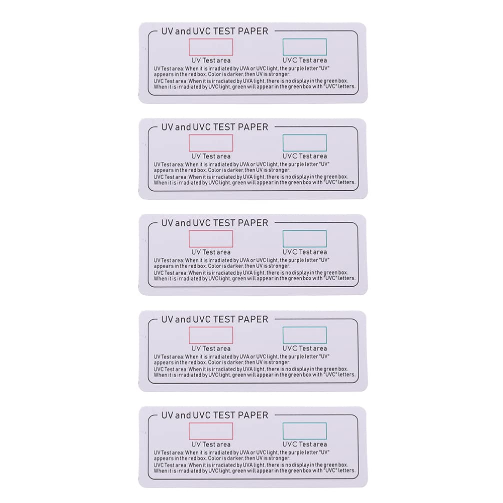 Buy Generic 5Pcs Uv Test Paper UV Test Card Uv UVA Light Wavelength ...