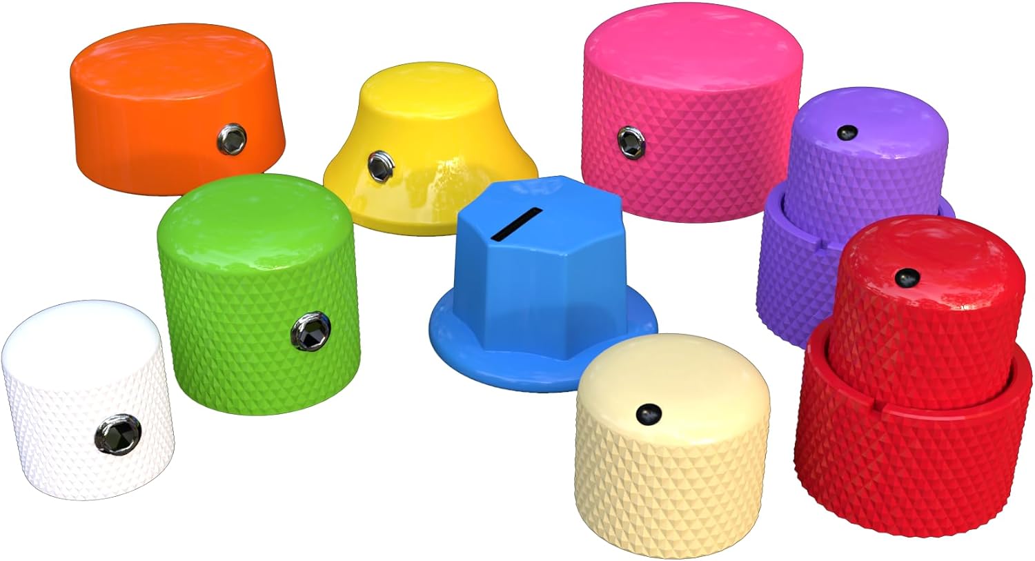 Amazon.com: Xentric Guitars - Super Solid Series Resin Guitar Knobs ...