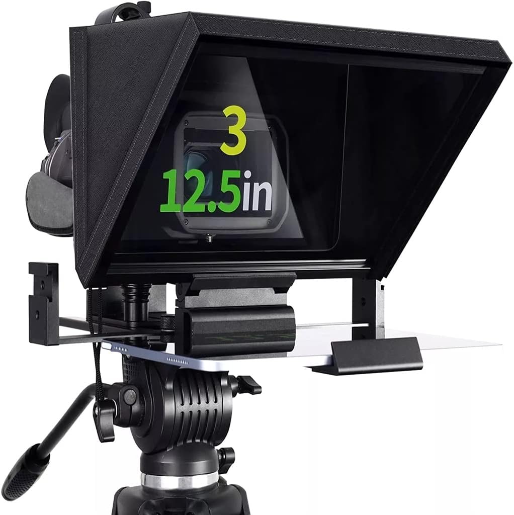 Amazon.com: Mini Teleprompter Portable Inscriber Mobile Teleprompter ...