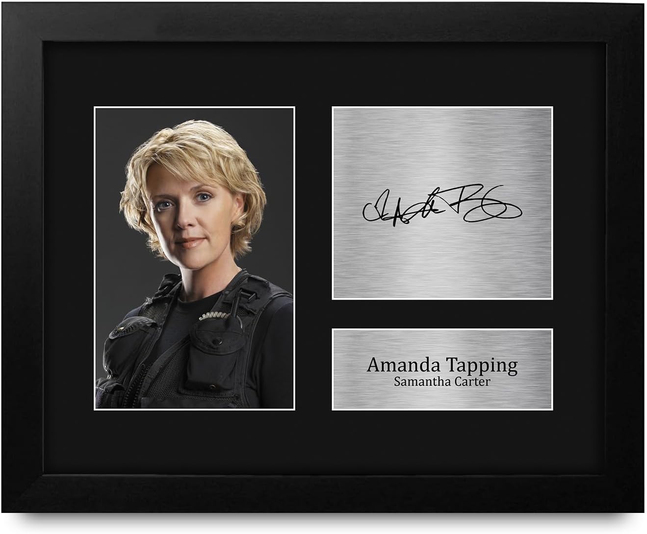 Amazon.com: HWC Trading Amanda Tapping Stargate SG-1 Framed Gifts ...
