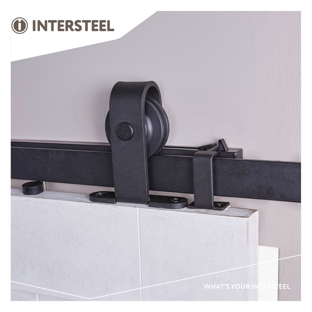 Buy 'The Steel – Sliding Door Fitting Set for "BASIC TOP Matte Black ...